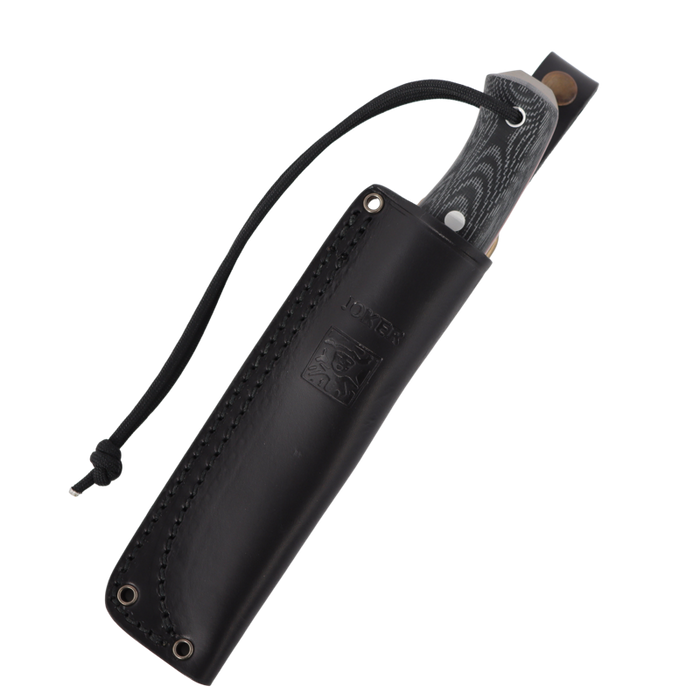 Ember bushcraft kniv - Sort Micarta - Joker